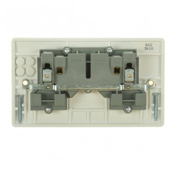 BG Nexus 13 Amp White PVC Double Switched Socket, UK Electrical Supplies