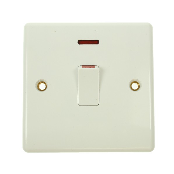 BG Nexus 20 Amp Double Pole Single Switch with Neon, buy white PVC ...