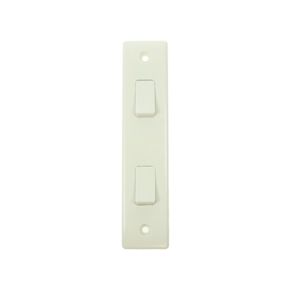 BG Electrical Nexus 10 Amp 2 Gang Architrave Switch | UKES