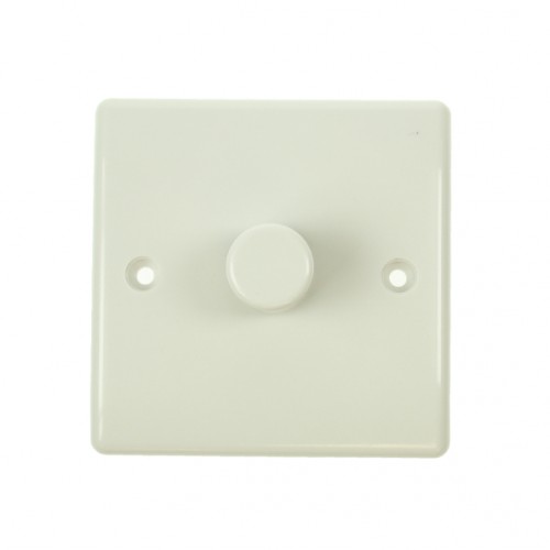 BG Nexus White PVC 1 Gang Dimmer Switch, 400 watt dimmer switches at UK ...