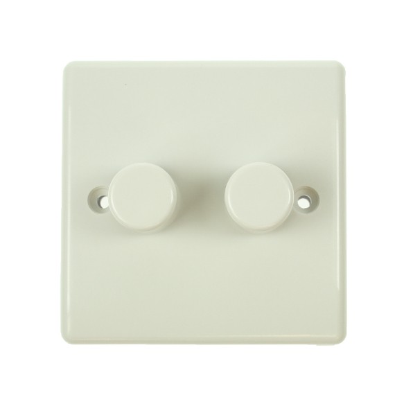BG Nexus White PVC 2 Gang Dimmer Switch, buy Dimmer Switches at UK ...
