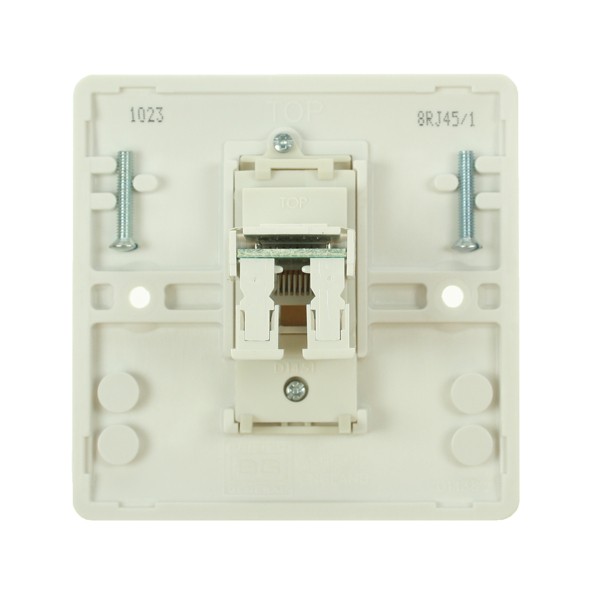 BG Nexus White PVC 1 Gang RJ45 Data Outlet Socket, buy sockets at UK ...