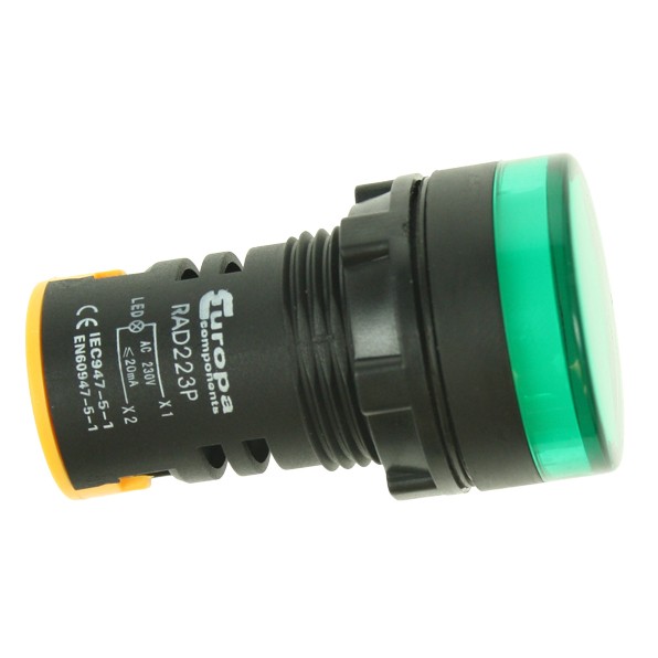 Europa Green LED Pilot Lamp, Buy Control Gear at UK Electrical Supplies