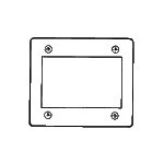 Hamilton IP55/66 Grey IP55 3 Module Switch Enclosure | UKES