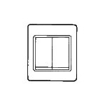 Hamilton IP55/66 Grey 2 Gang 20AX 1 Way IP55 Switch | UKES