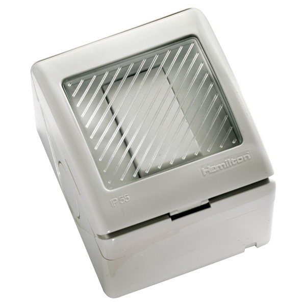 Hamilton IP55/66 Grey 1 Gang 20AX 2 Way IP55 Switch | UKES