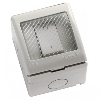 Hamilton IP55/66 Grey 1 Gang 20AX IP55 Double Pole Switch | UKES