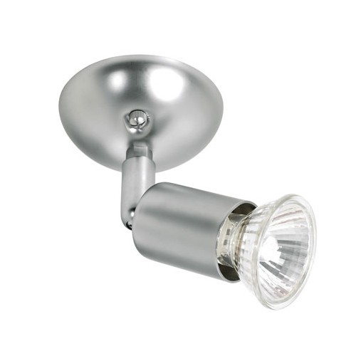 Aurora Lighting 240V GU10 Adjustable Single Halogen Satin Nickel ...