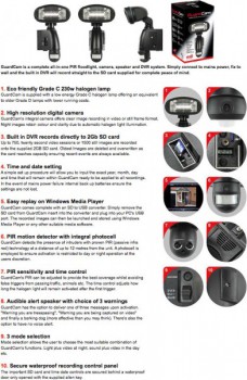 ESP GuardCam 230W Floodlight with Camera, PIR and Voice Alert | UKES