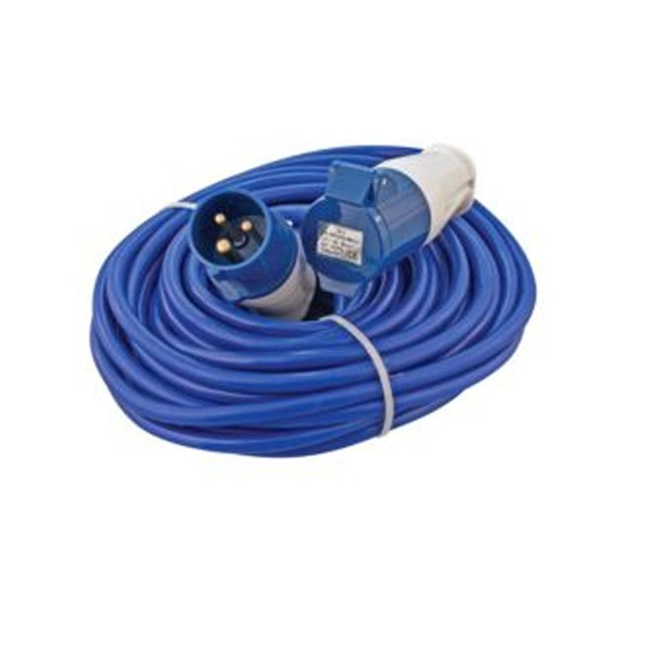 CED 14 Metre 16Amp 240V Cable 2.5mm Arctic Blue, Site Electrics ...
