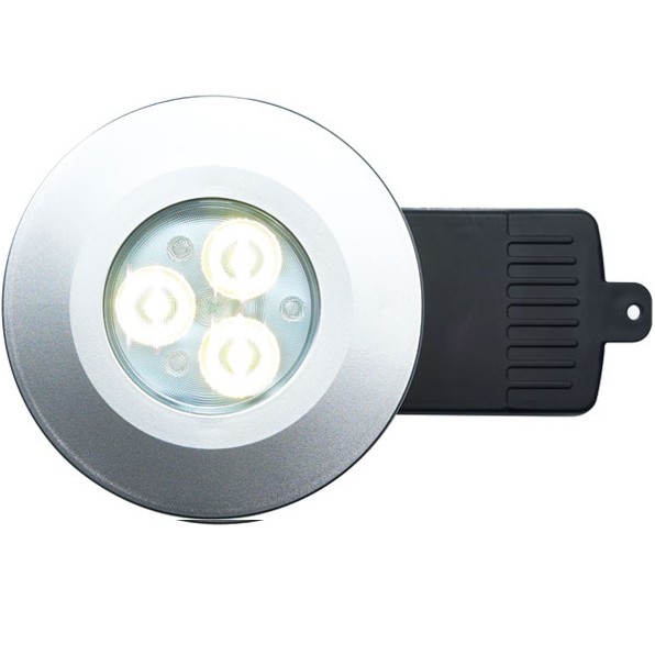 Halers 10 Watt Warm White Dimmable Silver Fire Rated LED Straight ...