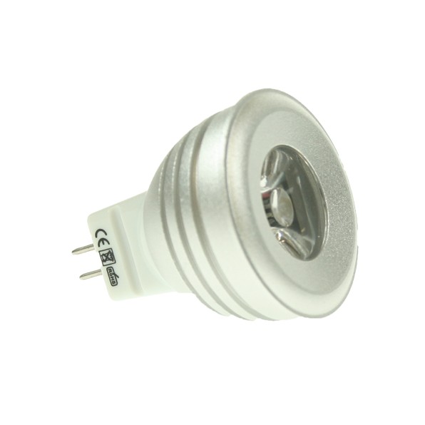 12v MR11 High Power 1 Watt Cool White LED Lamp, uk electrical supplies