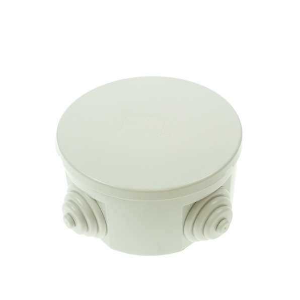 Gewiss 80mm circular weatherproof box, junction boxes at UK Electrical ...