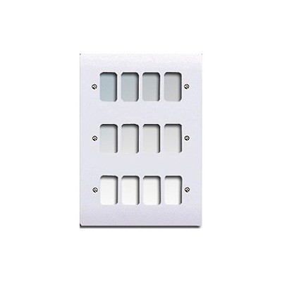 MK Electric 12 Module Grid Plate (K3639WHI) at UK Electrical Supplies