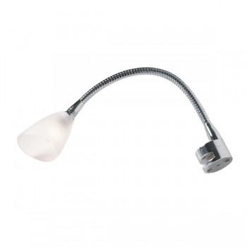 Aurora Lighting 12V G4 Flexible Stem Frosted Glass Shade Halogen Mirror ...
