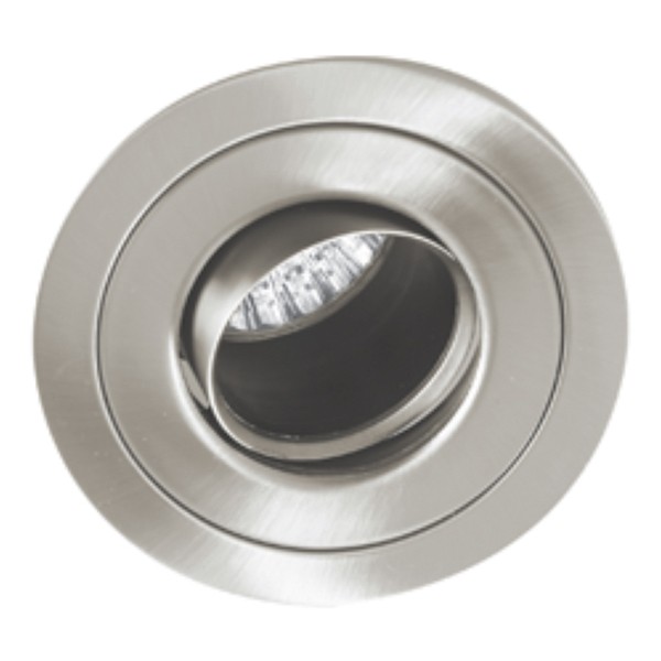 Aurora Lighting 50W Adjustable MR16 Satin Nickel Aluminium Recessed ...