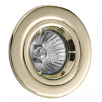 Aurora Lighting 35W Fixed MR11 Polished Brass Aluminium Lock Ring ...