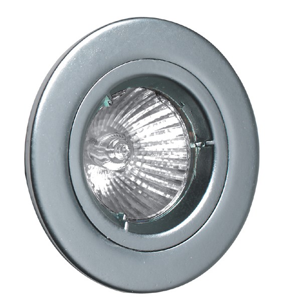 Aurora Lighting 35W Fixed MR11 Satin Silver Aluminium Lock Ring ...