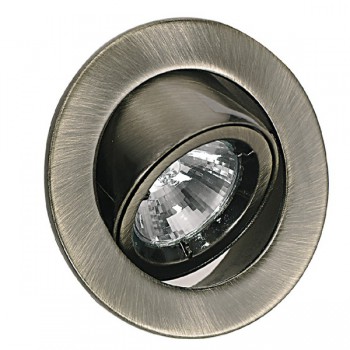 Aurora Lighting 35W Adjustable MR11 Antique Brass Aluminium Lock Ring ...