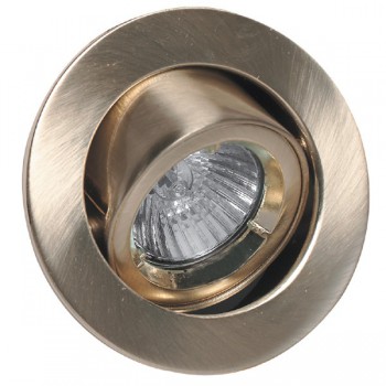Aurora Lighting 35W Adjustable MR11 Brushed Brass Aluminium Lock Ring ...