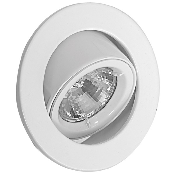 Aurora Lighting 35W Adjustable MR11 White Aluminium Lock Ring Downlight ...