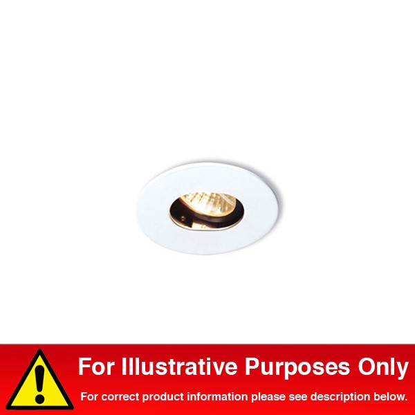 Aurora Lighting 50W Adjustable GU10 White Pressed Steel Low Profile ...