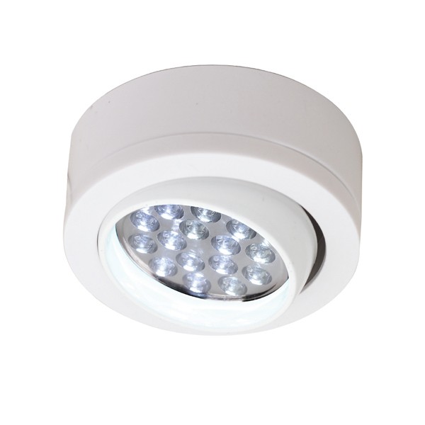 Aurora Lighting 12V DC Polycarbonate Adjustable LED Cabinet Light White ...