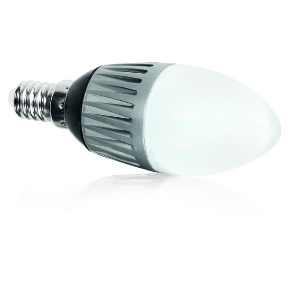 Aurora Lighting 240V Candle 3W B15d LED Lamp White | UKES