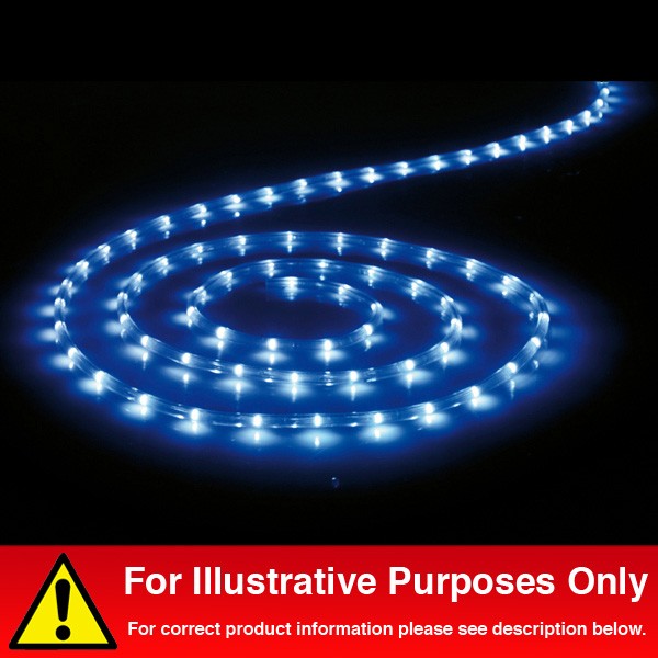 Aurora Lighting 24V DC LED IP68 Round Single Colour Flexible LED Strip ...