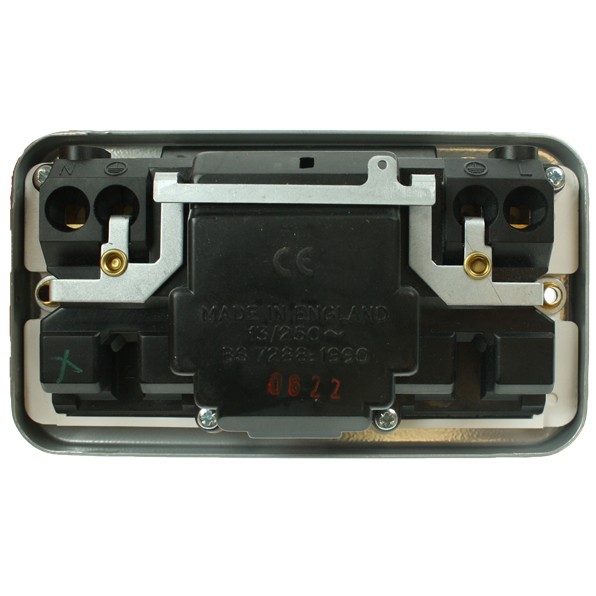 Timeguard RCD Double Metal Clad Socket | UKES