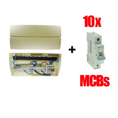 Split Load Plastic Consumer Units, Hager 17th Edition, Fuse Boards, UK ...