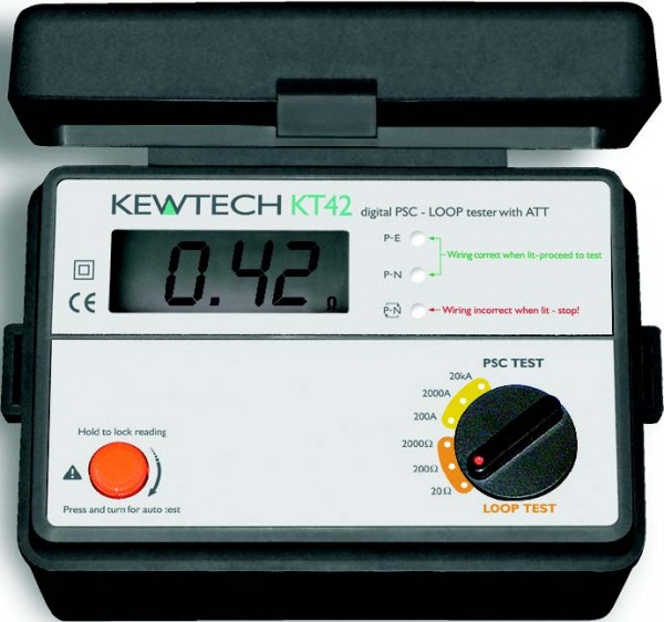 Kewtech KT42 Digital Loop / PSC Tester | UKES