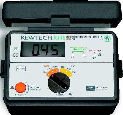 Kewtech KT45 Digital Loop / PSC Tester at UK Electrical Supplies