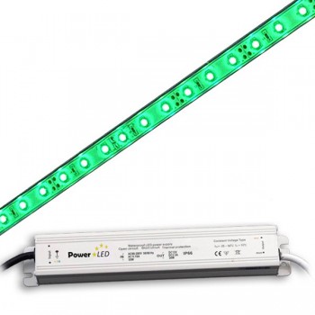 PowerLED 5 Metre Low Power Green IP65 Rated Energy Saving LED Flexi Kit ...
