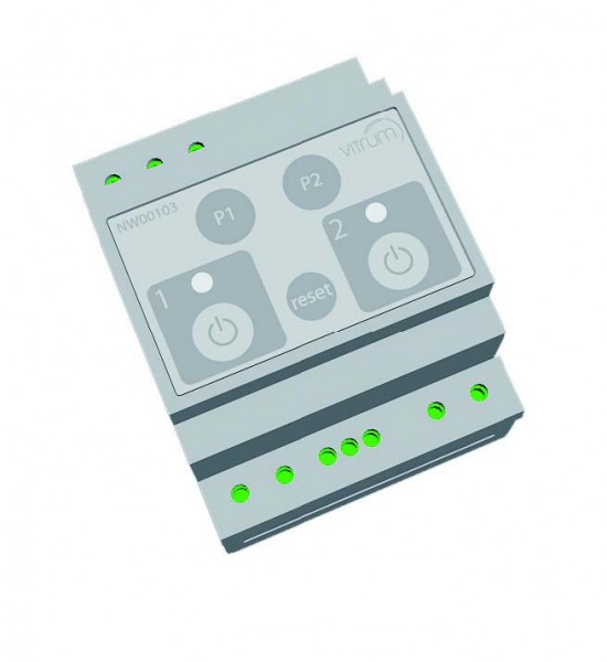 Vitrum Module II DIN Wireless Roller Blind Control Switch 01D020030 at ...