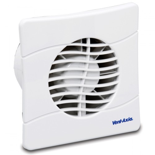 Vent-Axia Basics 100 mm Extractor Fan with Overrun Timer BAS100SLT at ...