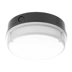 Greenbrook Bulkhead 2D Round Black Prismatic 28W | UKES