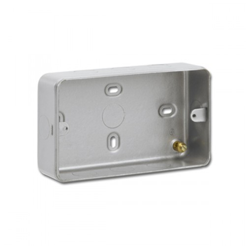 Greenbrook Metalclad 2 Gang Back Box at UK Electrical Supplies