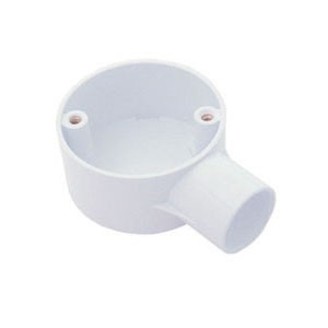 Norslo PVC Terminal box Black 20mm at UK Electrical Supplies