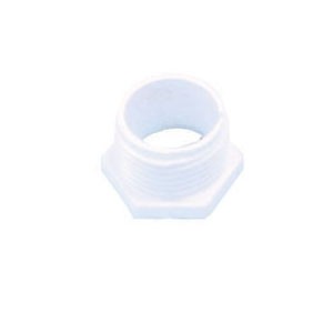 Norslo PVC Male bush White 25mm at UK Electrical Supplies