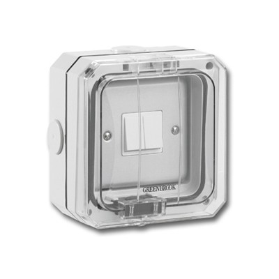 KingShield PowerX IP66 Weatherproof Metalclad 2 Gang 10AX 2 Way Switch ...