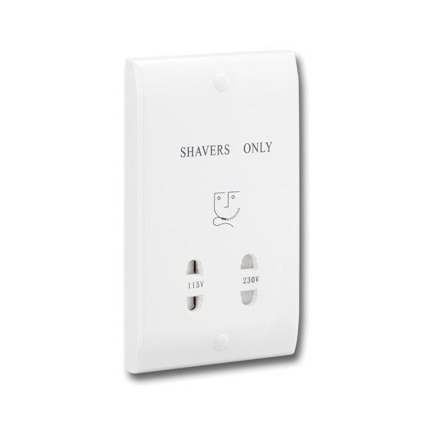 Greenbrook Shaver Socket Dual Voltage at UK Electrical Supplies