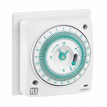 Greenbrook Timer 24 Hour Mechanical Socket Box Mount 16A at UKES