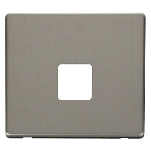 Click Definity SCP120SS Single Telephone Outlet Cover Plate in ...