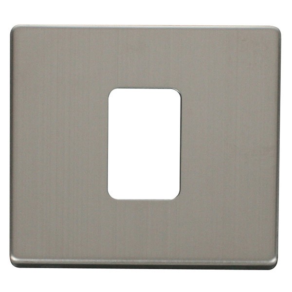 Click Definity Stainless Steel 45A Double Pole Switch Cover Plate | UKES