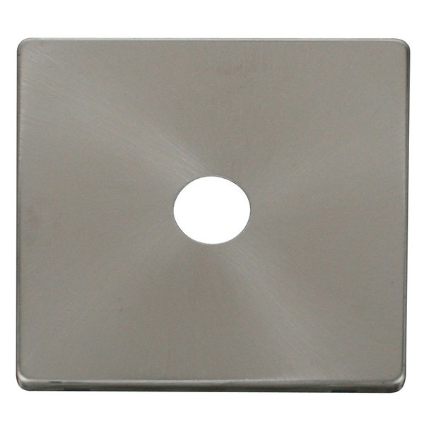 Click Definity Brushed Stainless 1 Gang Satellite/Coaxial Outlet Cover ...