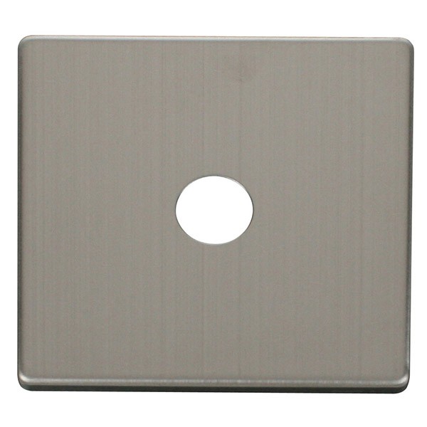 Click Definity Stainless Steel 1 Gang Satellite/Coaxial Outlet Cover ...