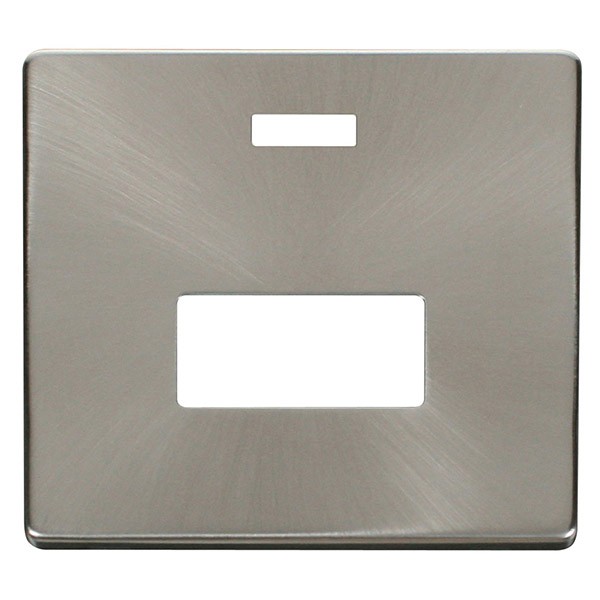 Click Definity Brushed Stainless 13A Lockable Fused Connection Unit ...