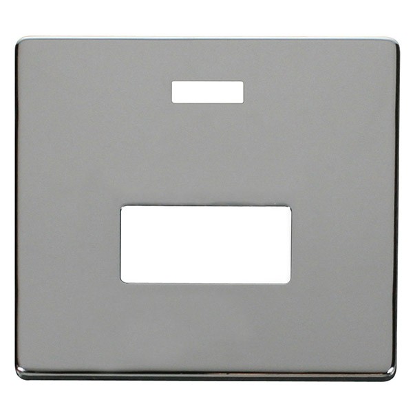 Click Definity Polished Chrome 13A Lockable Fused Connection Unit Cover ...