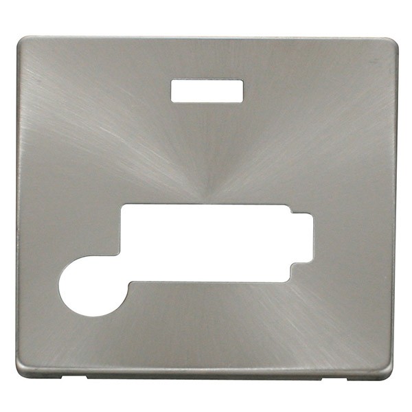 Click Definity Brushed Stainless 13A Lockable Fused Connection Unit ...